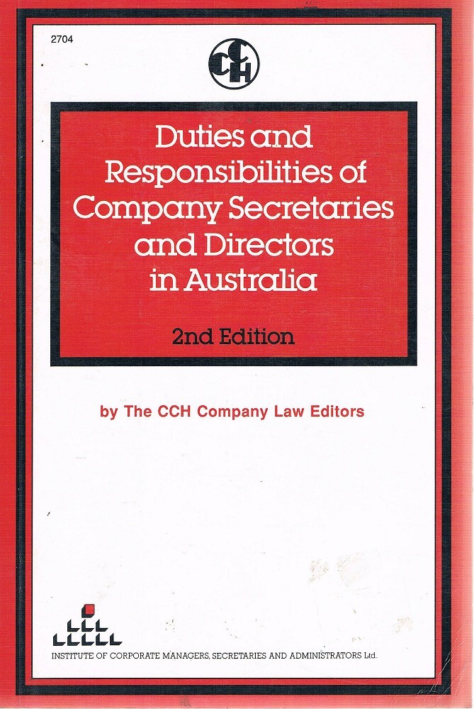 Duties And Responsibilities Of Company Secretaries And Directors In ...