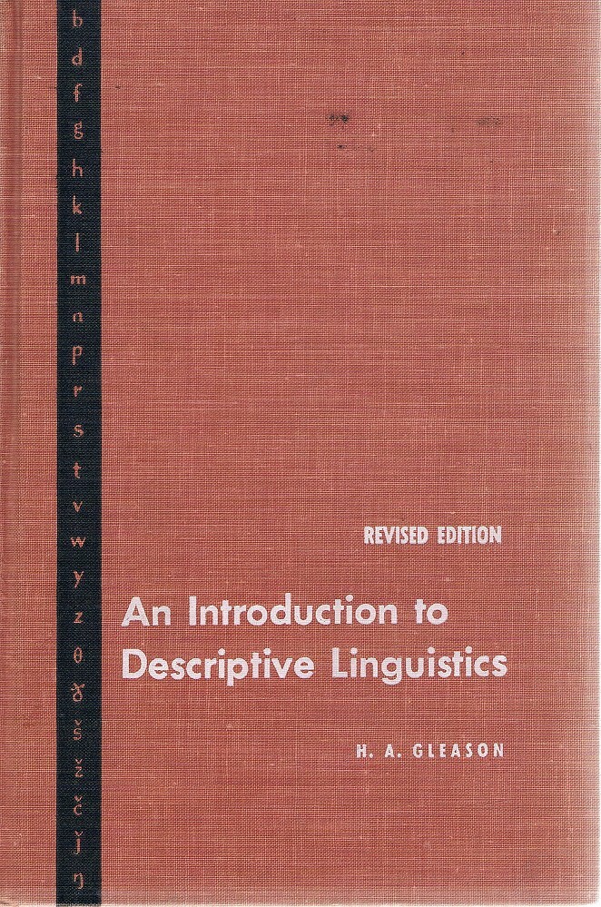 An Introduction To Descriptive Linguistics Gleason H. A | Marlowes Books