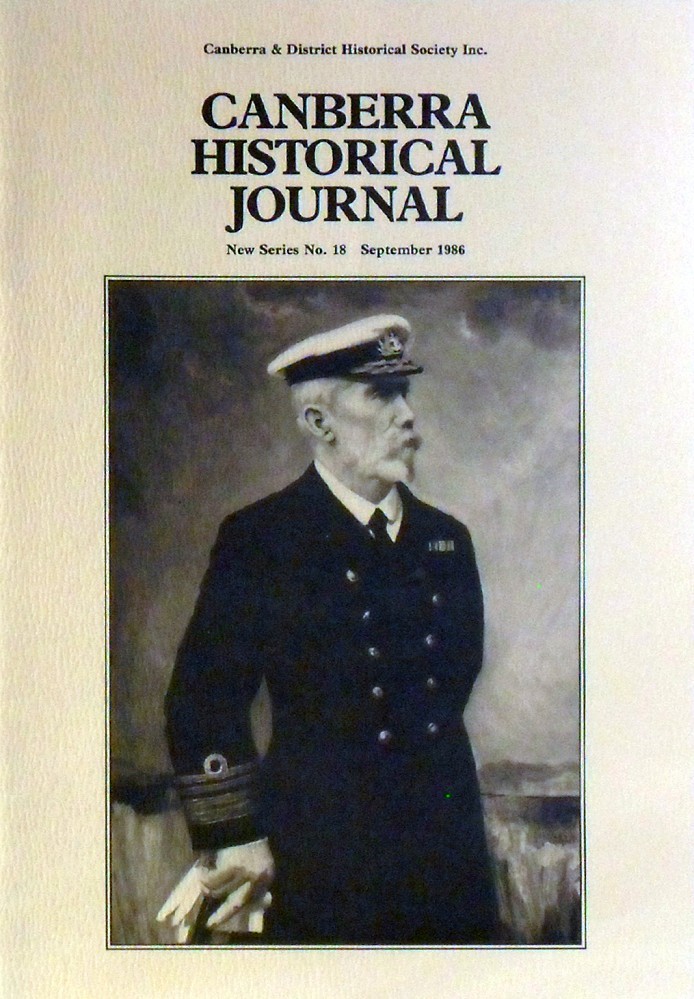 Canberra Historical Journal. New Series No. 18. September 1986 McDonald ...